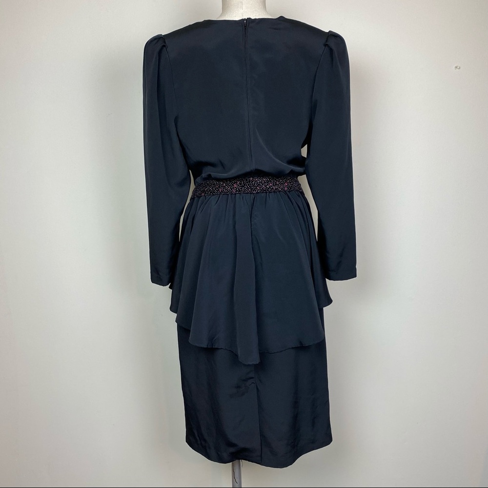 Vintage Pellini 80s Peplum Dress - Gem